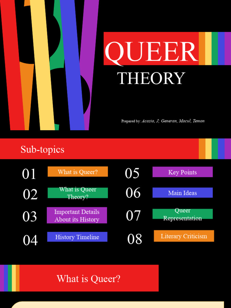 Queer Theory | PDF | LGBTQIA+ Studies | Queer Theory