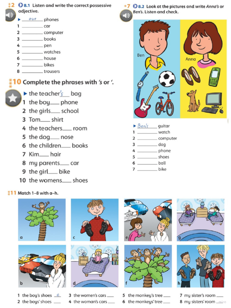 Beginners 27.10 Possessive - Colours | PDF