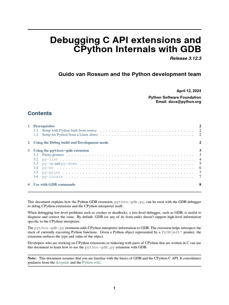 howto-gdb_helpers | PDF | Python (Programming Language) | Software