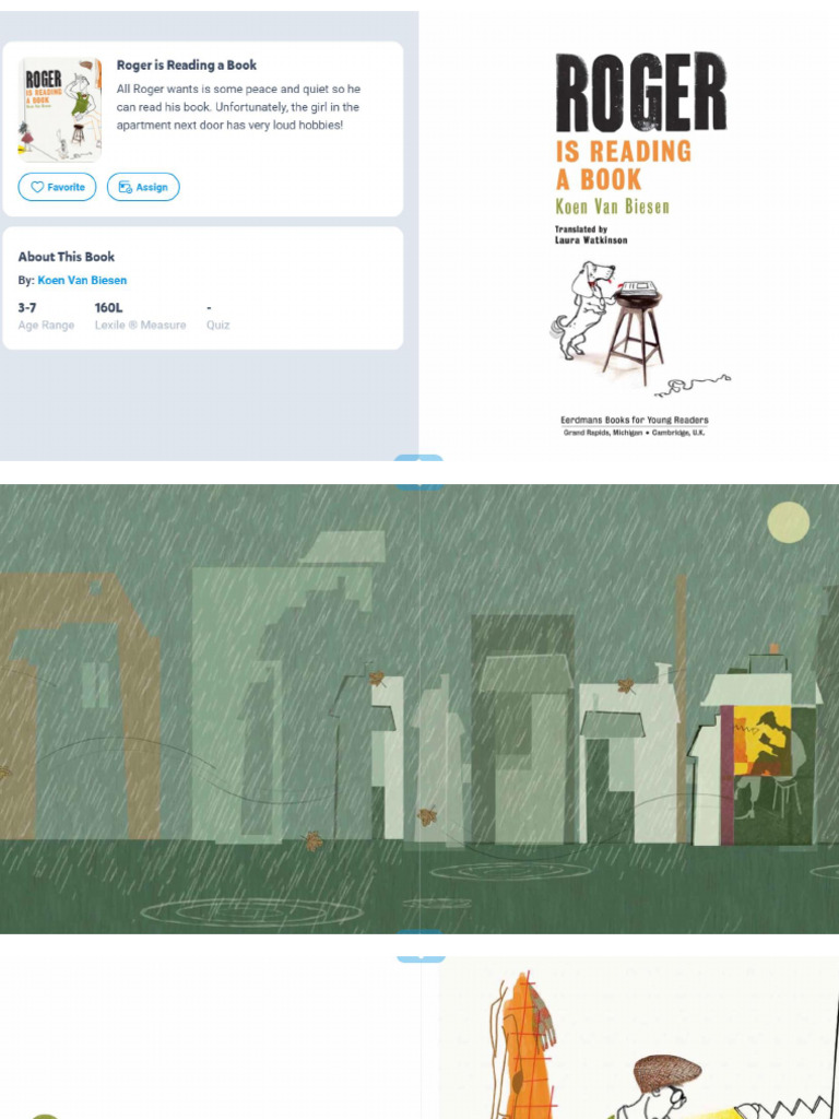 Roger Is Reading A Book | PDF