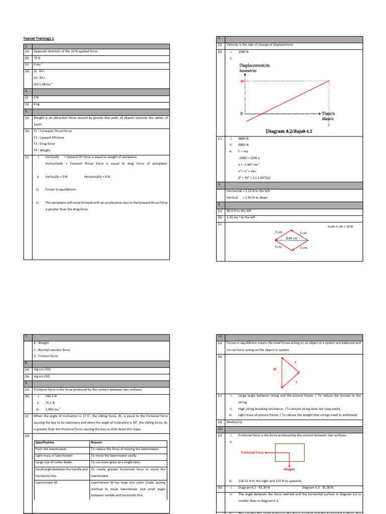 physic form 5 1 | PDF | Force | Bow And Arrow