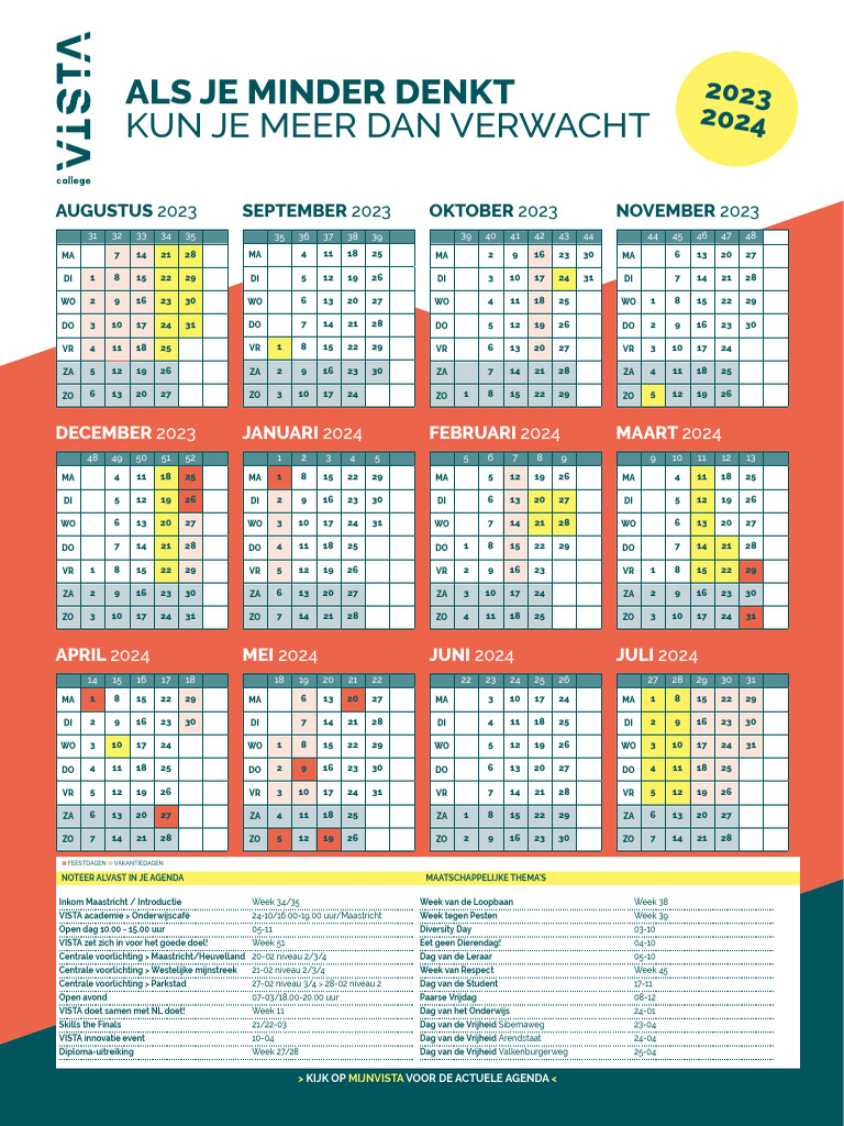VISTA Jaarkalender 2023-2024 - LR | PDF