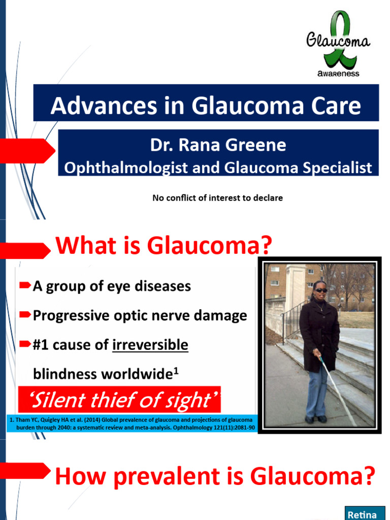 Final Glaucoma Talk Rana Greene | PDF | Glaucoma | Visual Impairment
