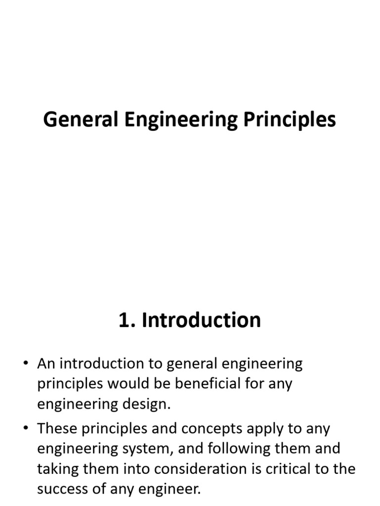 Essential Engineering Design Principles | PDF | Hypothesis | System