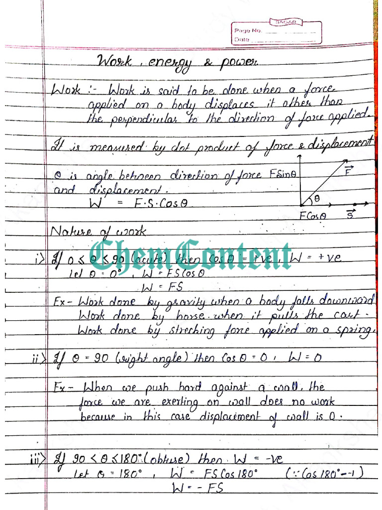 Chapter 06 - Work, Energy, and Power - Watermark | PDF