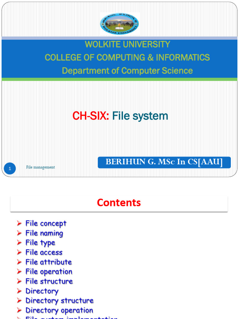 Ch 6 File System Pdf Computer File File System 8089