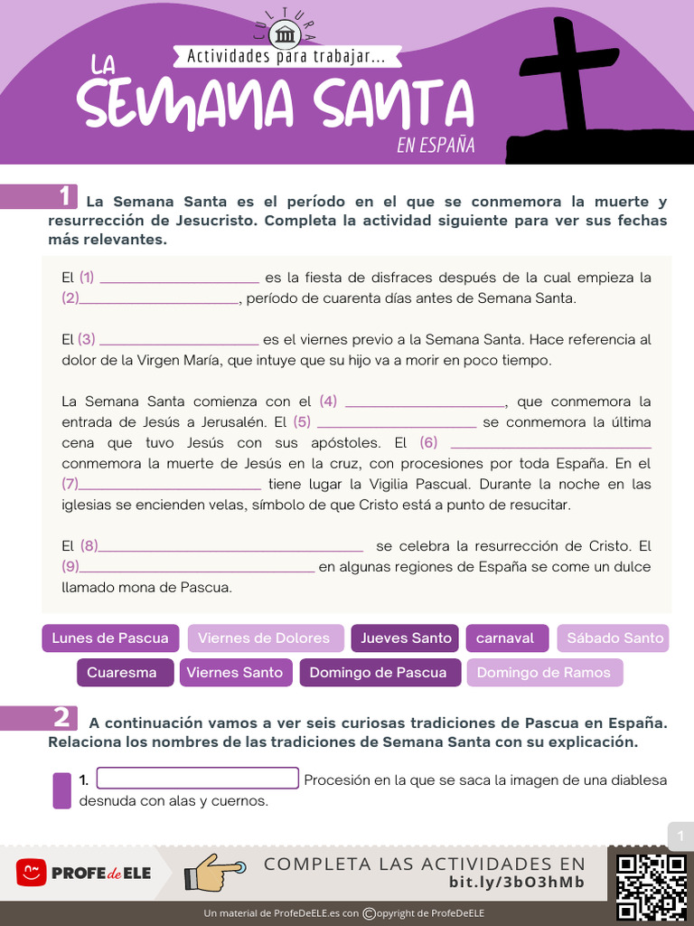 España - Cuadernillo de Actividades - Semana Santa (v.1.0) | PDF ...