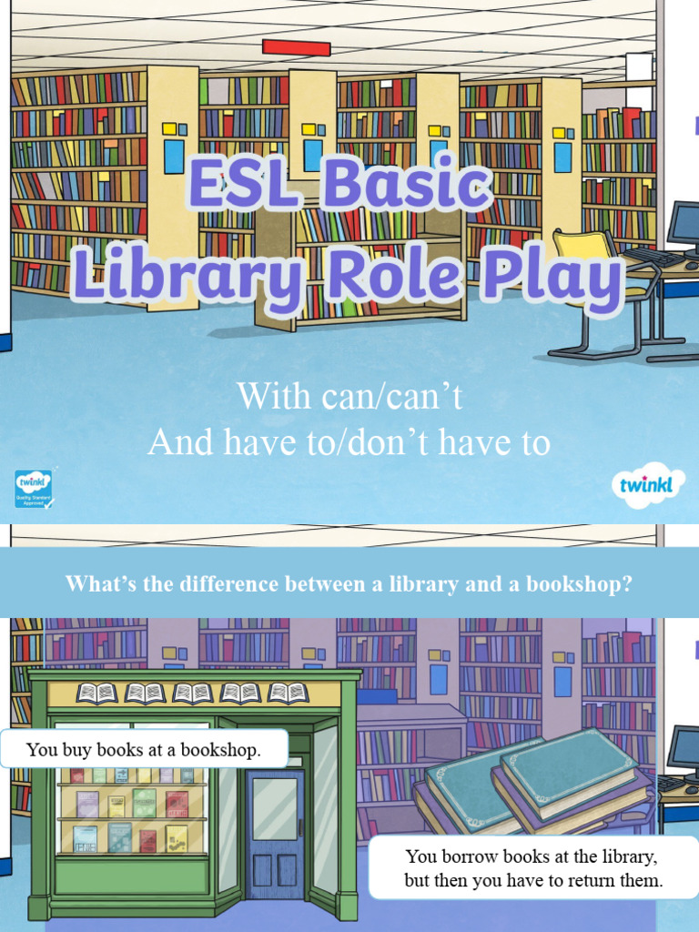 T Eal 1656611654 Esl Library Role Play Ver 1 | PDF | Libraries