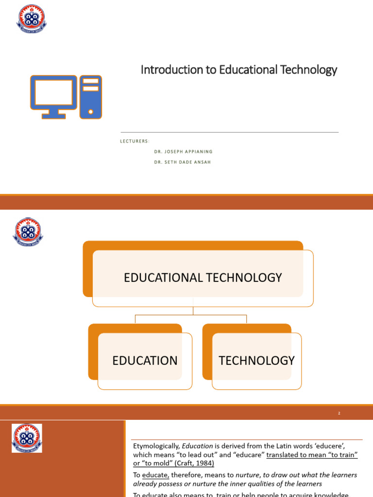 Week 1 Unit 1 Edutech.l - 2024 | PDF | Educational Technology | Learning