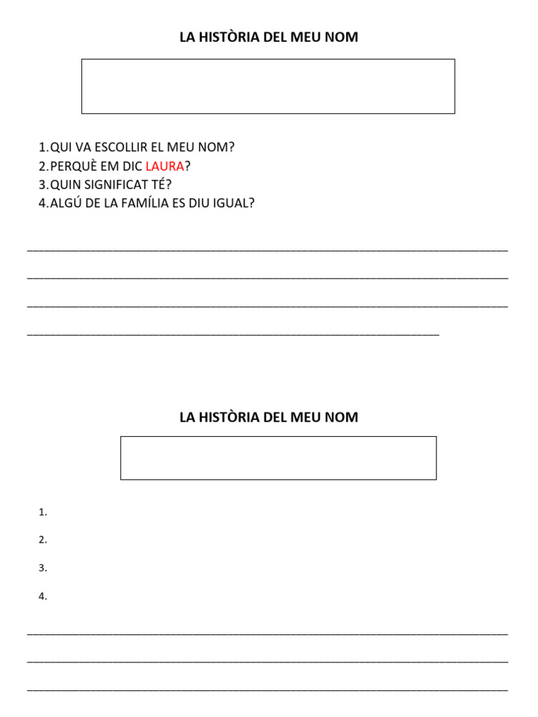 La Historia Del Meu Nom | PDF