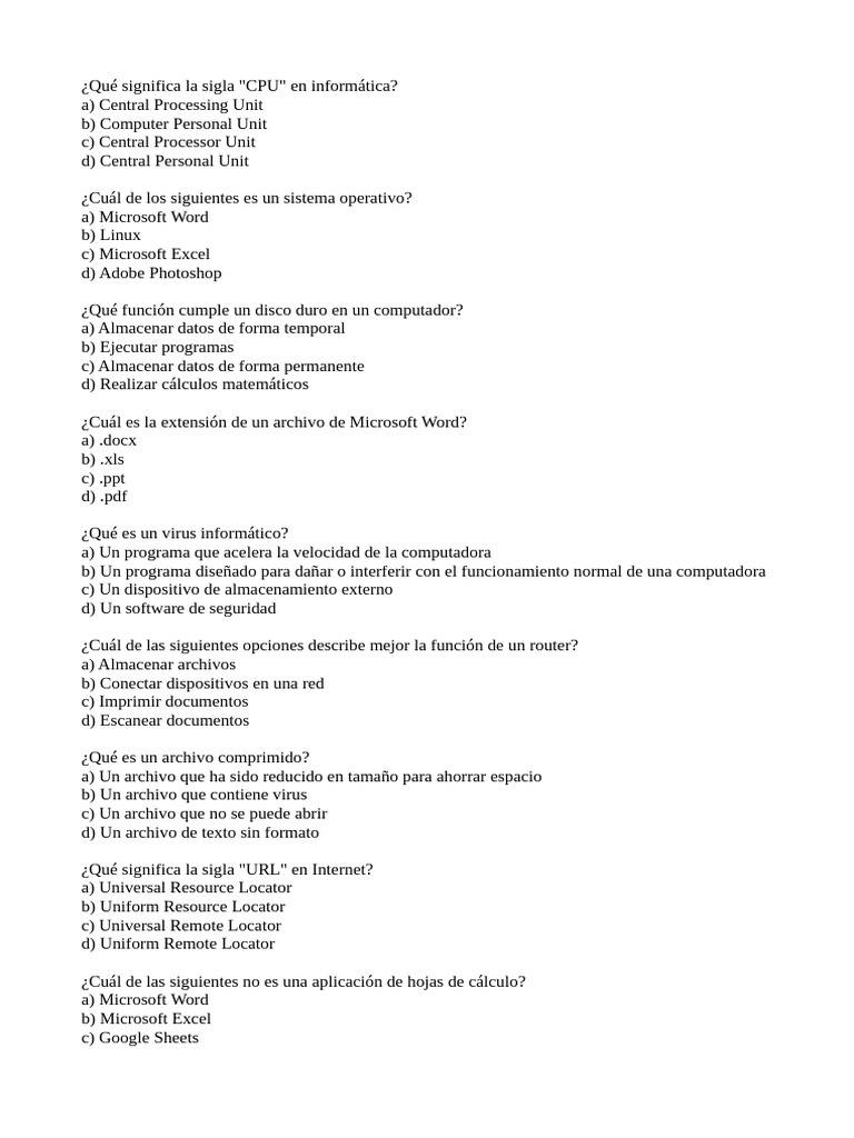 100 Preguntas Tema 1 | PDF | Programación | Programa de computadora