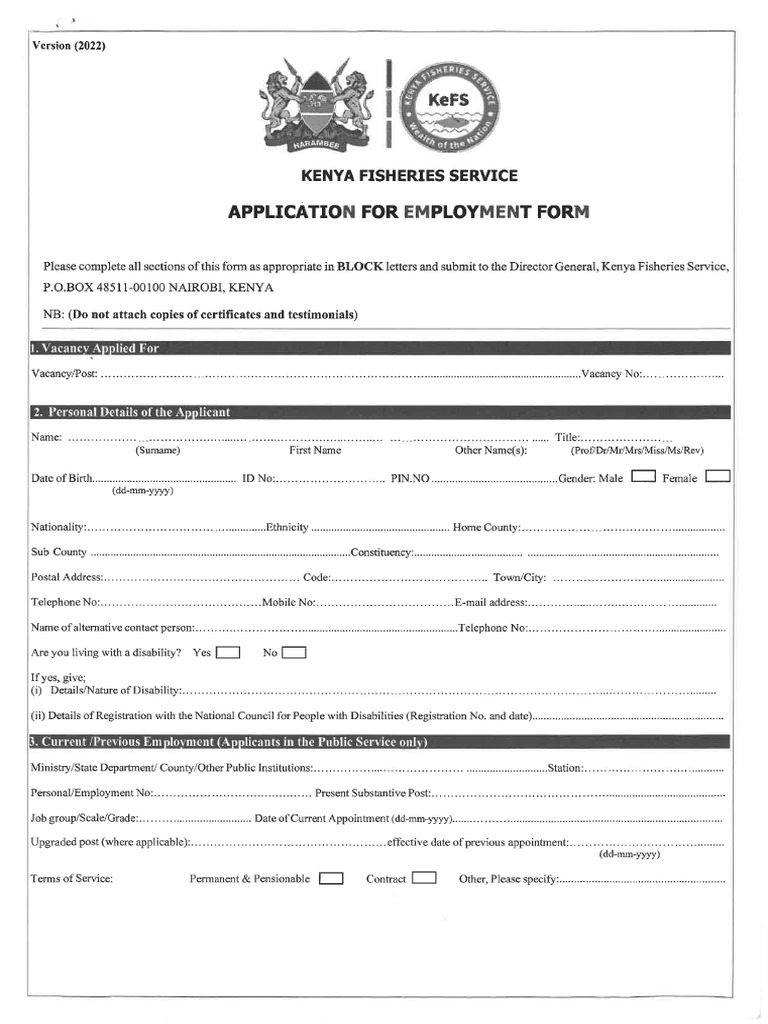 Application For Employment | PDF