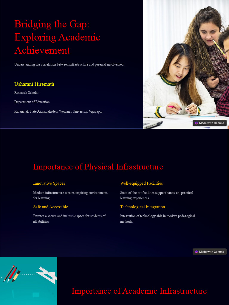 Bridging The Gap: Exploring Academic Achievement: Usharani Hiremath | PDF | Learning | Cognition