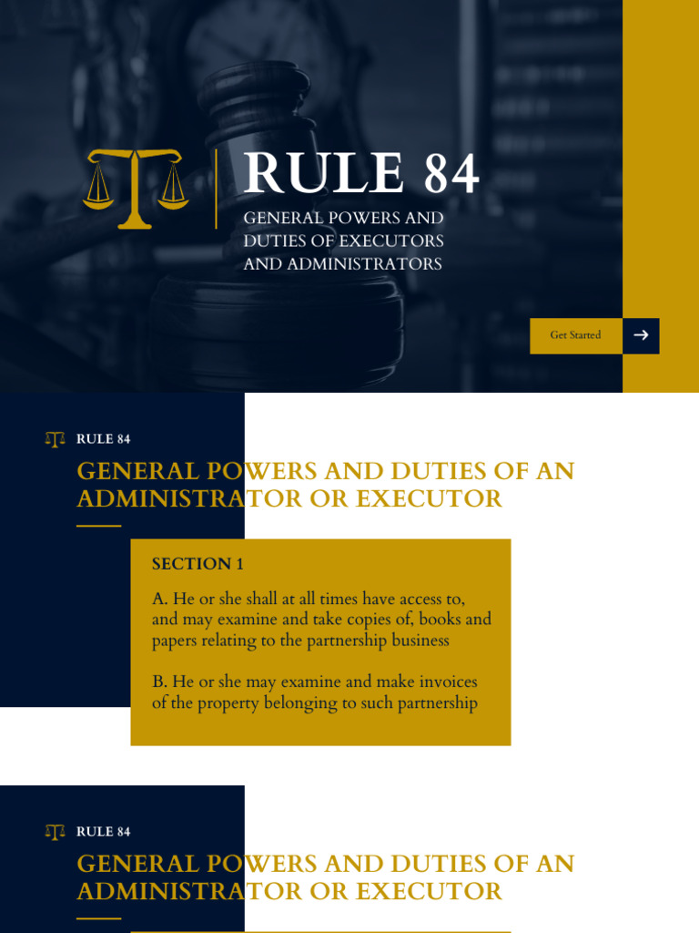 Rule 84 | PDF | Probate | Will And Testament