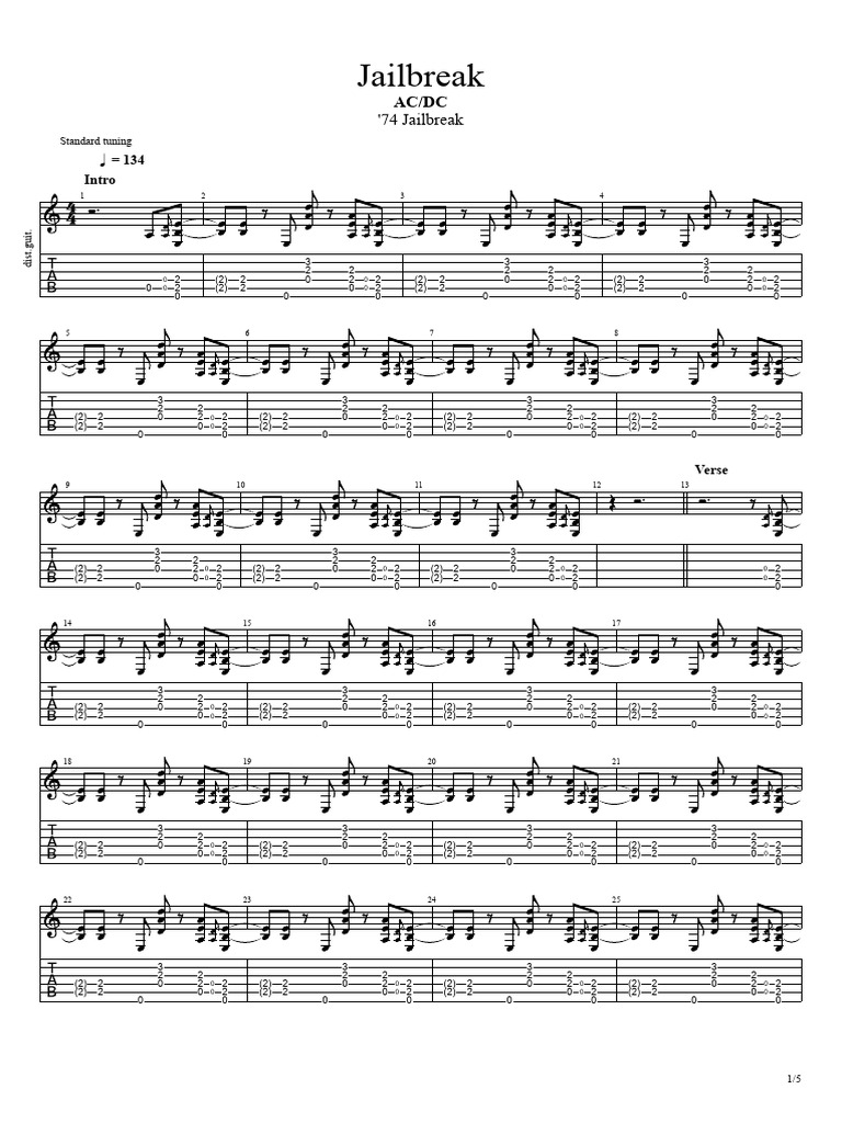 ACDC - Jailbreak | PDF | Songs | Rock Music