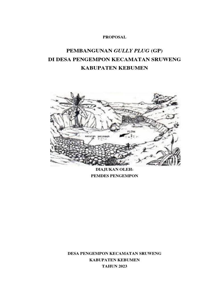 Proposal Gully Plug | PDF