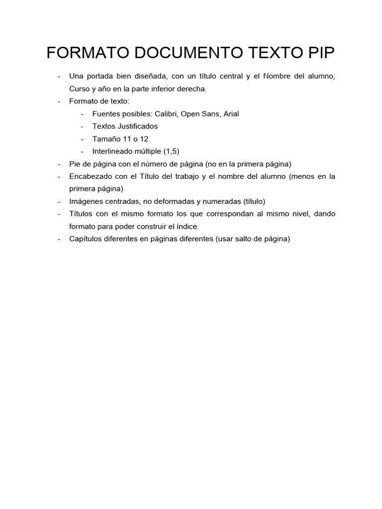 Formato Pip | PDF