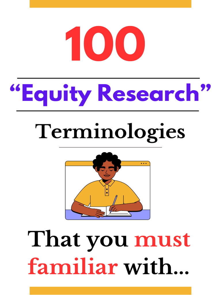 Equity Research Terminologies | PDF | Investing | Stocks