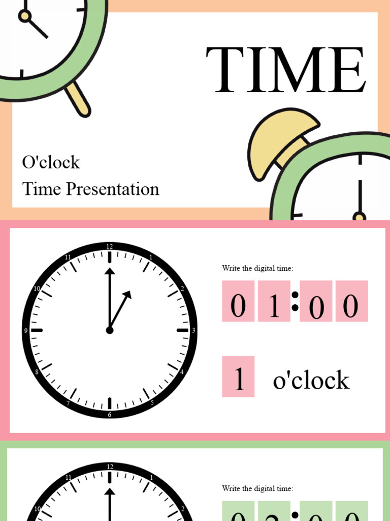 Clock Faces Time Presentation | PDF | Computers