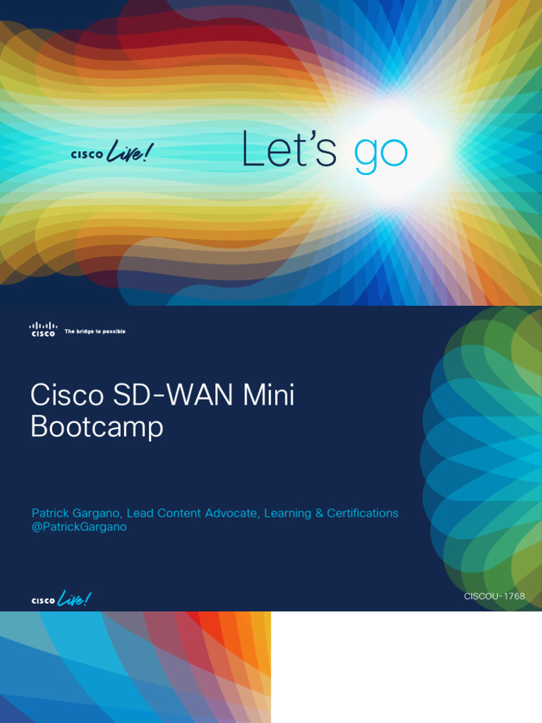 Cisco SD-WAN Bootcamp Guide | PDF | Network Layer Protocols | Communications Protocols