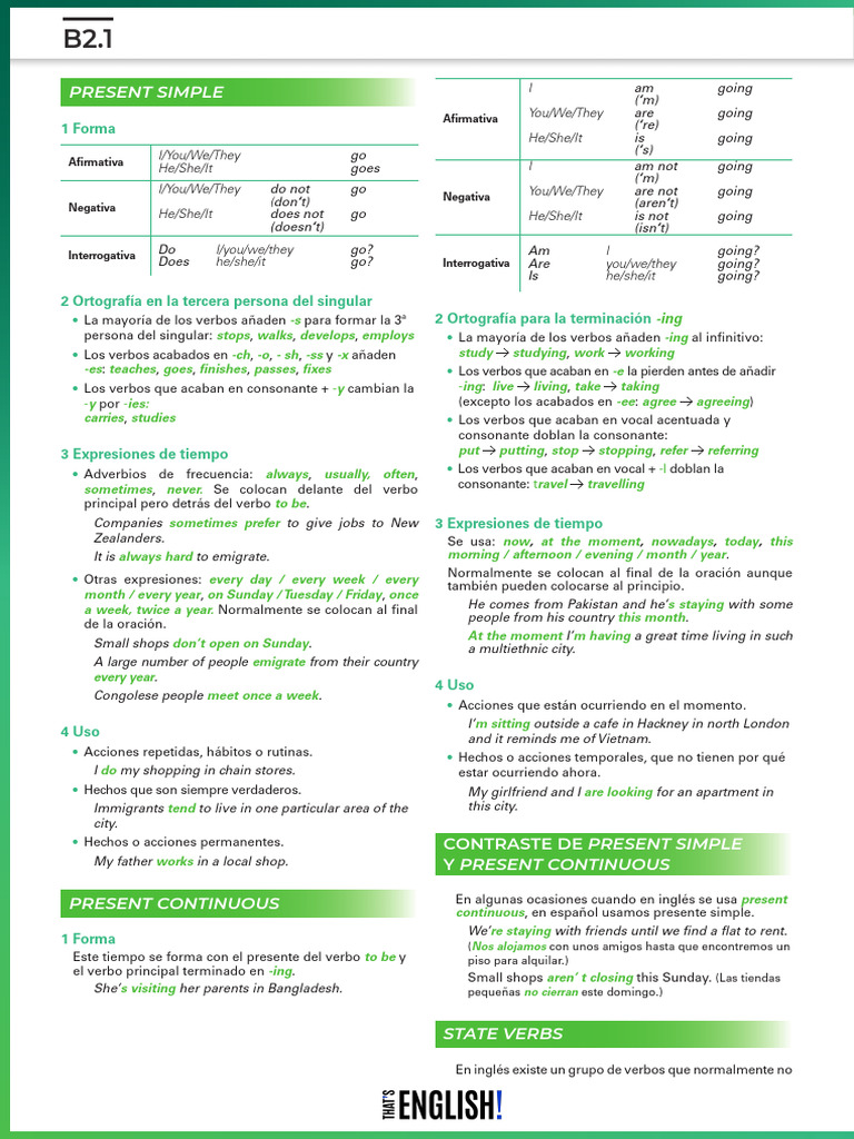 tiemposVERBALES | PDF | Linguistics | Language Mechanics