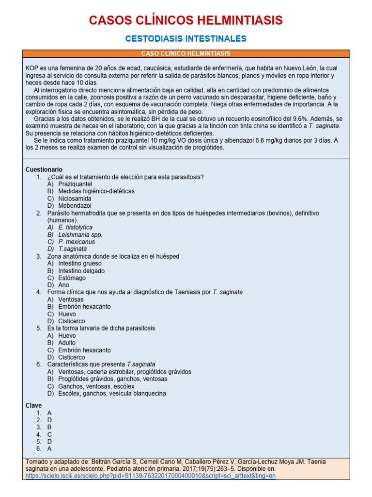 Helmintiasis_casos_clinicos_ | PDF | Enfermedades y trastornos ...