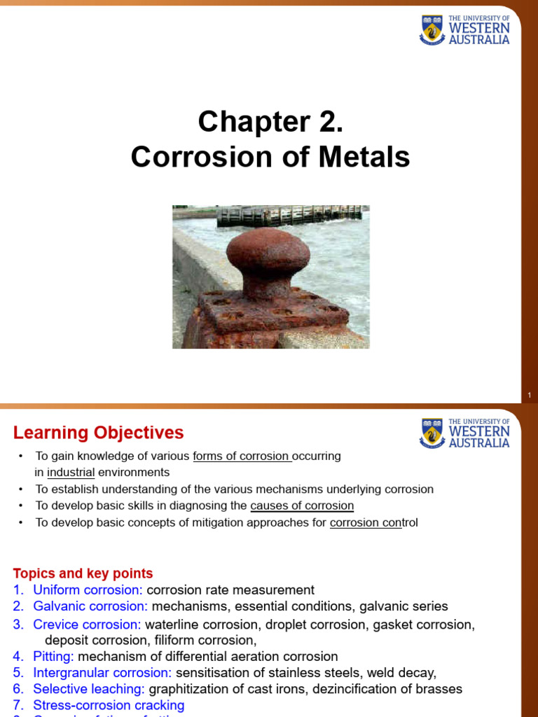 Corrosion of Metals: Types and Mechanisms | PDF | Corrosion | Stainless ...