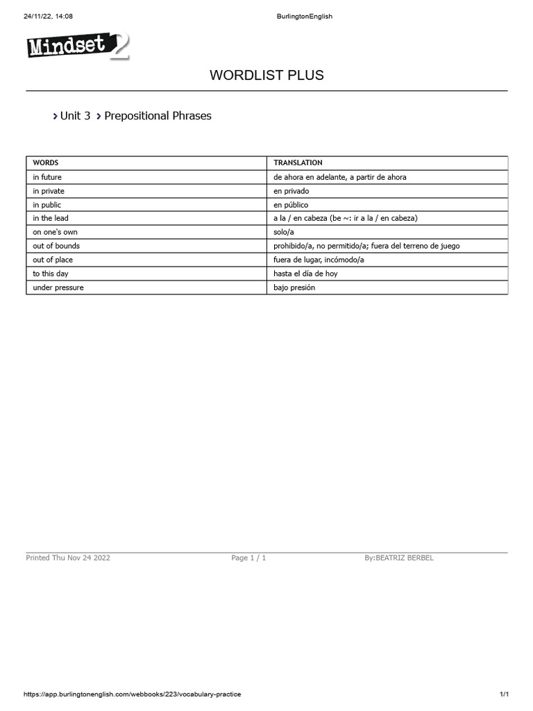 Prepositional Phrases | PDF