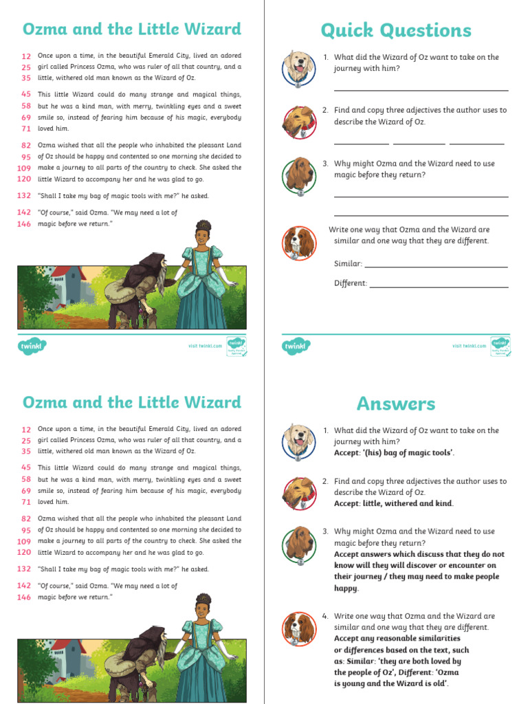 Ozma and The Little Wizard | PDF | Wizard Of Oz (Character) | Princess Ozma