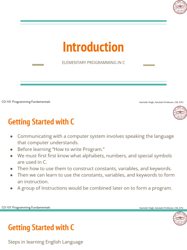 CO-101 Lec 3 & 4 - Introduction | PDF | Integer (Computer Science) | Division (Mathematics)