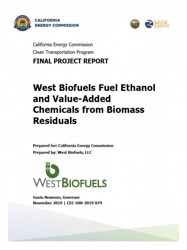 Biomass Gasification Bioplant California | PDF | Biofuel | Gasification