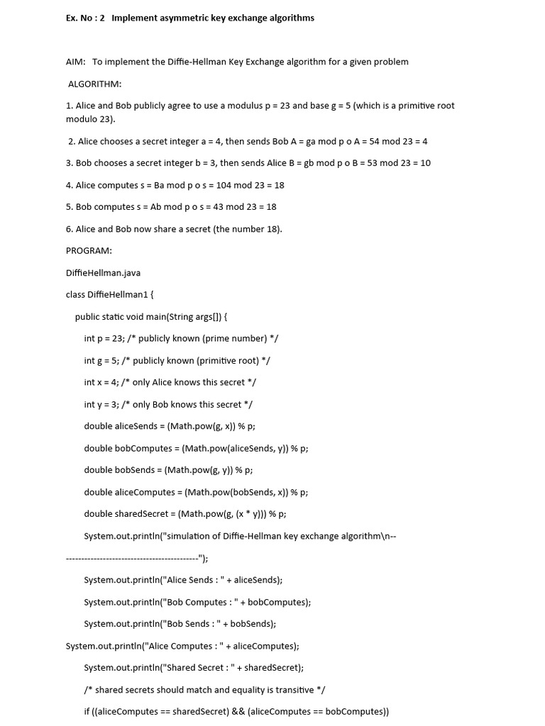 Ex - No 2 Ns | PDF | Cryptography | Computer Science