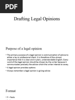 How To Write A Legal Opinion | PDF | Prosecutor | Negligence