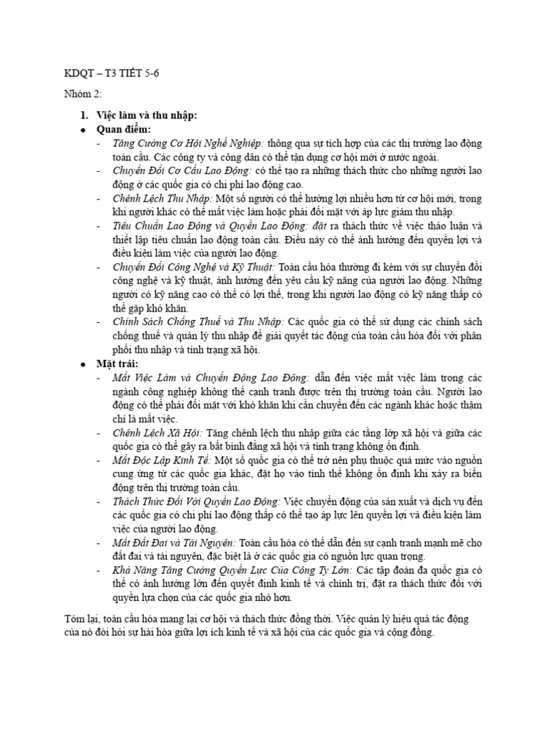 KDQT - Nhóm 2 | PDF