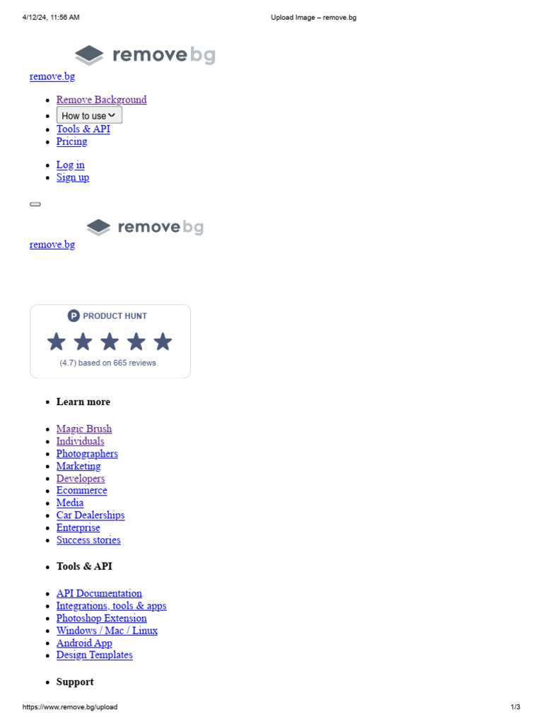 Upload Image - Remove - BG | PDF | Http Cookie | Mobile App