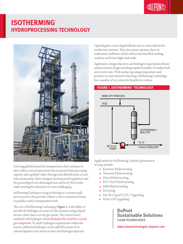 IsoTherming® Hydroprocessing Technology | PDF | Cracking (Chemistry) | Recycling