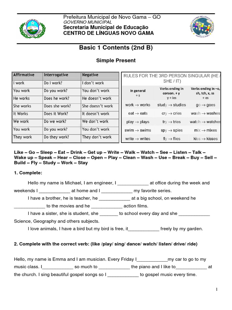 Apostila B1 2B | PDF | Taste | English Language