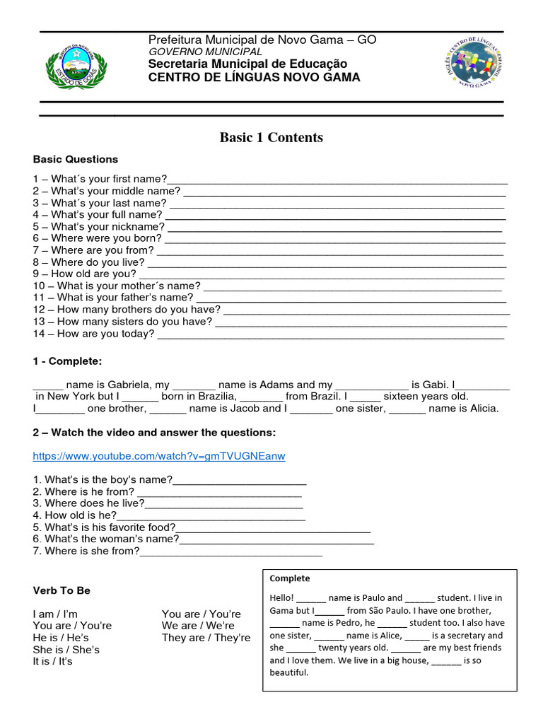 Apostila B1 1B | PDF | The Simpsons | Television Series Created