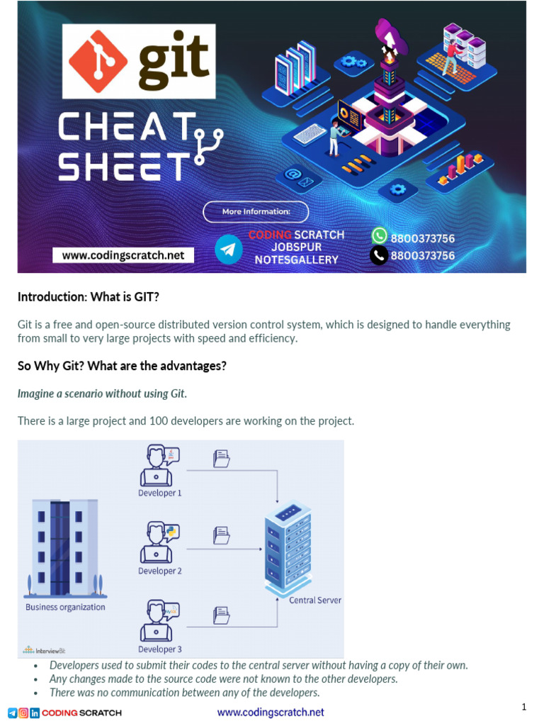 Git_Cheat_Sheet | PDF | Version Control | Computer File