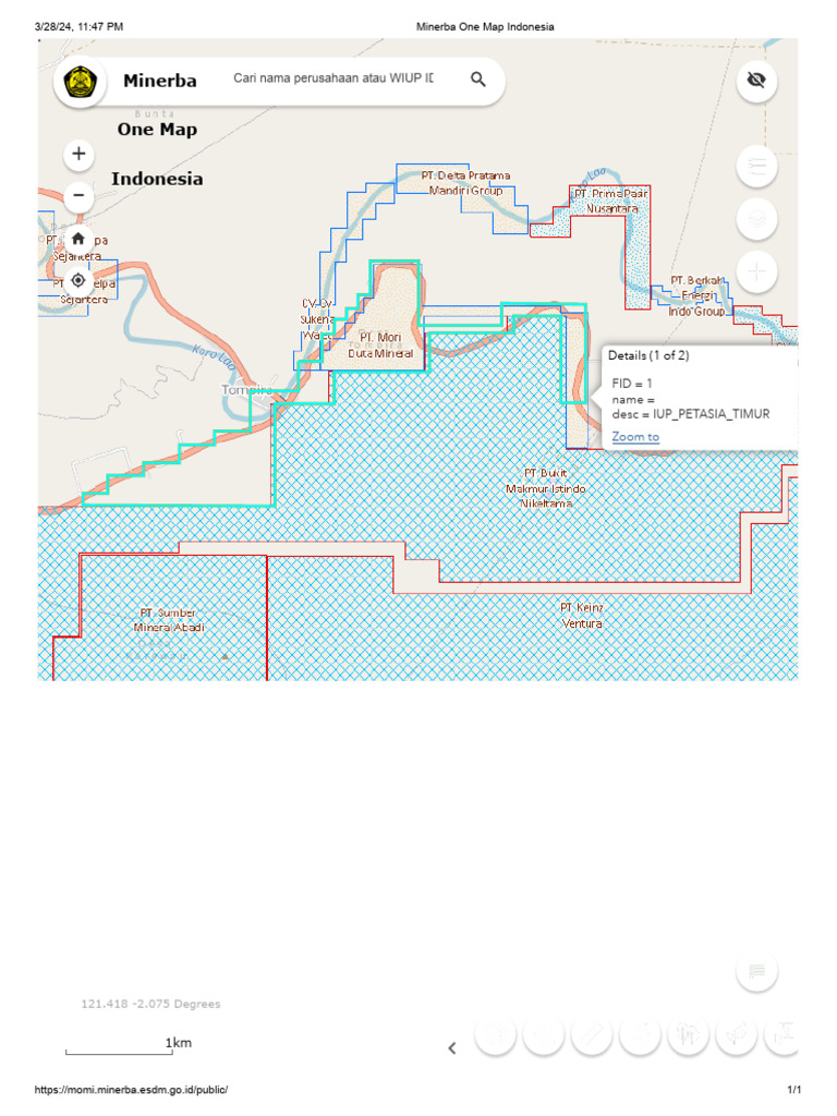 Minerba One Map Indonesia - 1 | PDF
