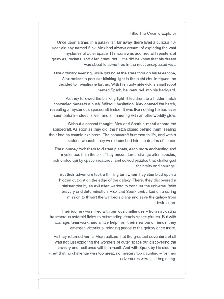 Cosmic Explorer | PDF | Universe | Outer Space