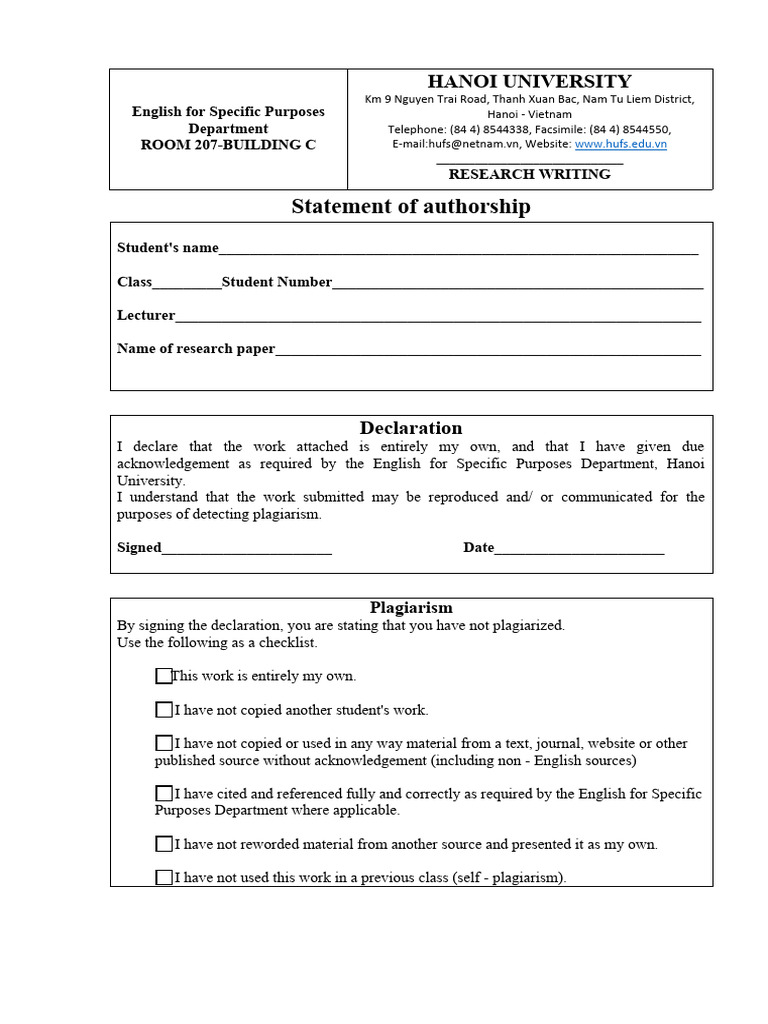 Research Paper Cover Page Template | PDF | Career & Growth