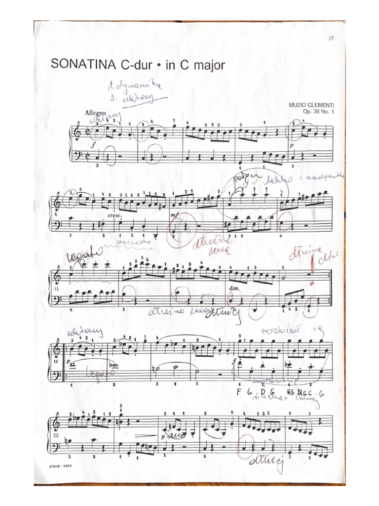 SONATINA-C-dur-in-C-major mozart | PDF