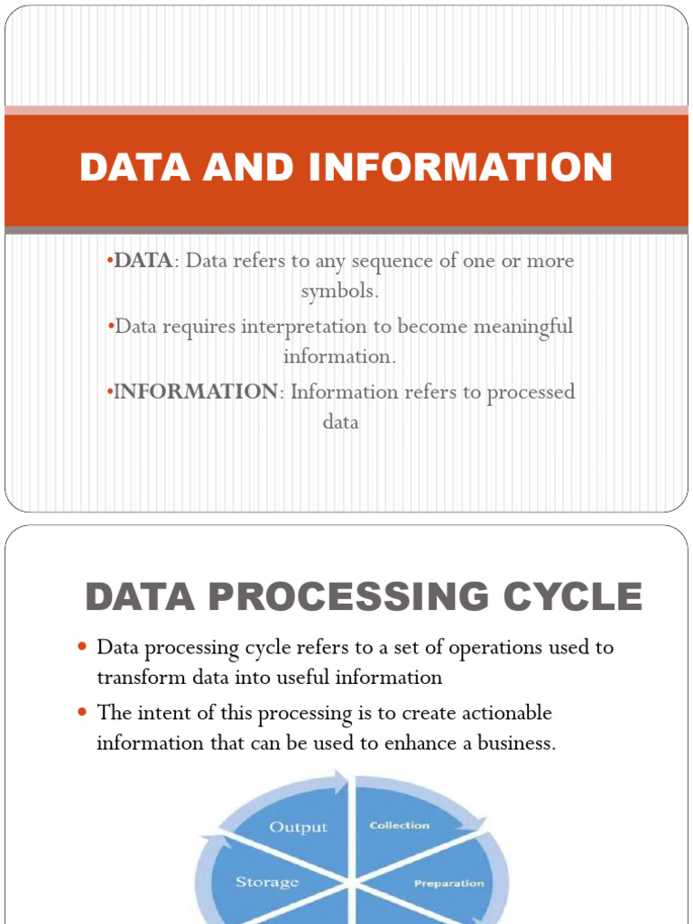 Data and Information | PDF | Computer Data Storage | Computer Network