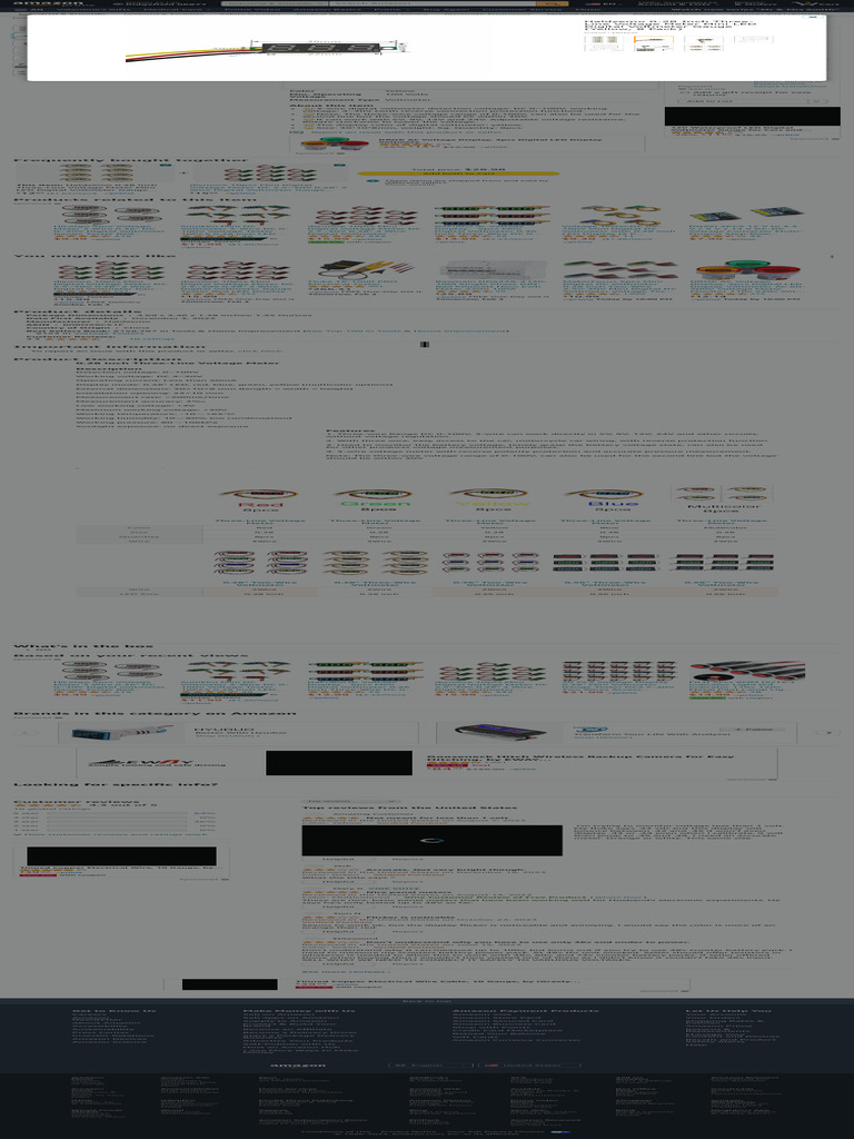 Haldzemo 0.28 Inch Three-Line Voltage Meter Mini LED Digital Voltmeter ...