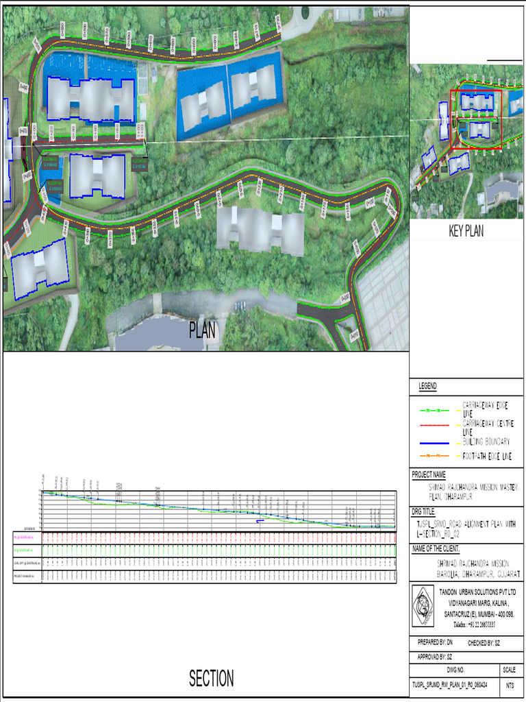 Tuspl - SRMD - Road Alignment Plan With L-Section03 - R0 - 02 | PDF