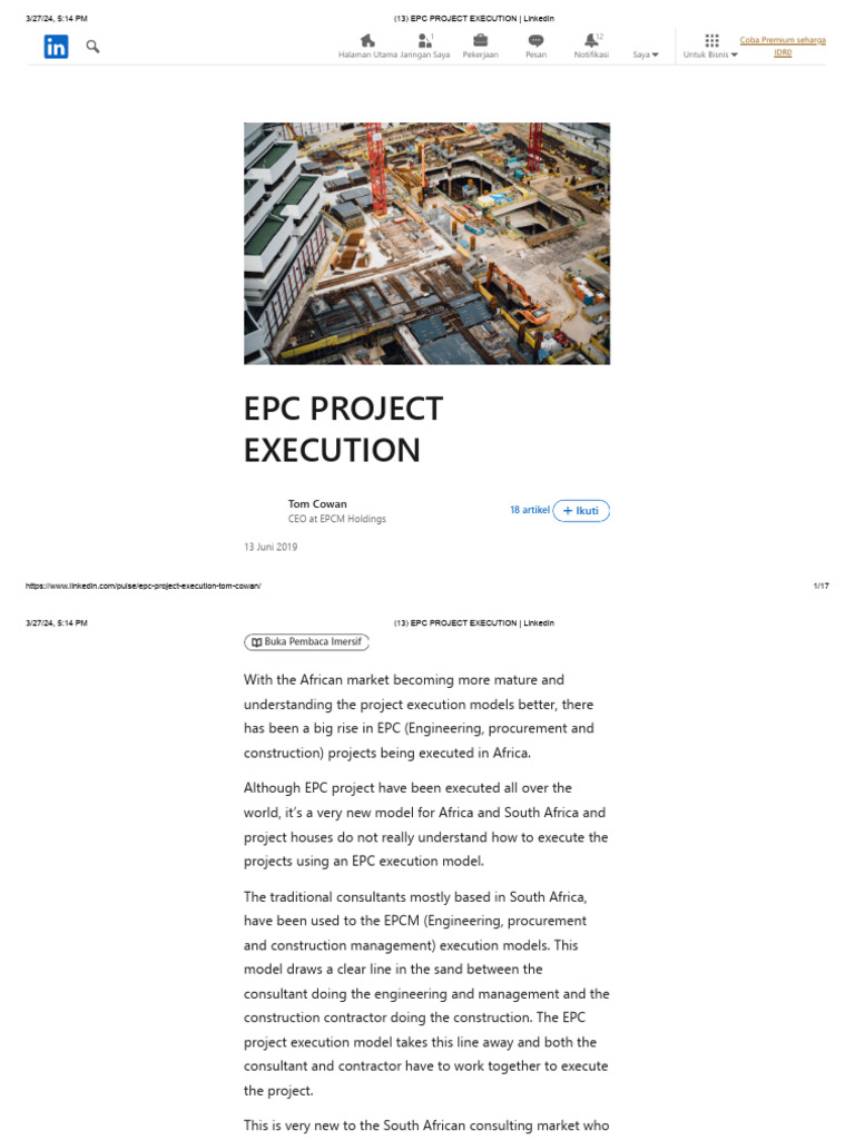Effective EPC Project Execution Strategies | PDF | Outsourcing ...