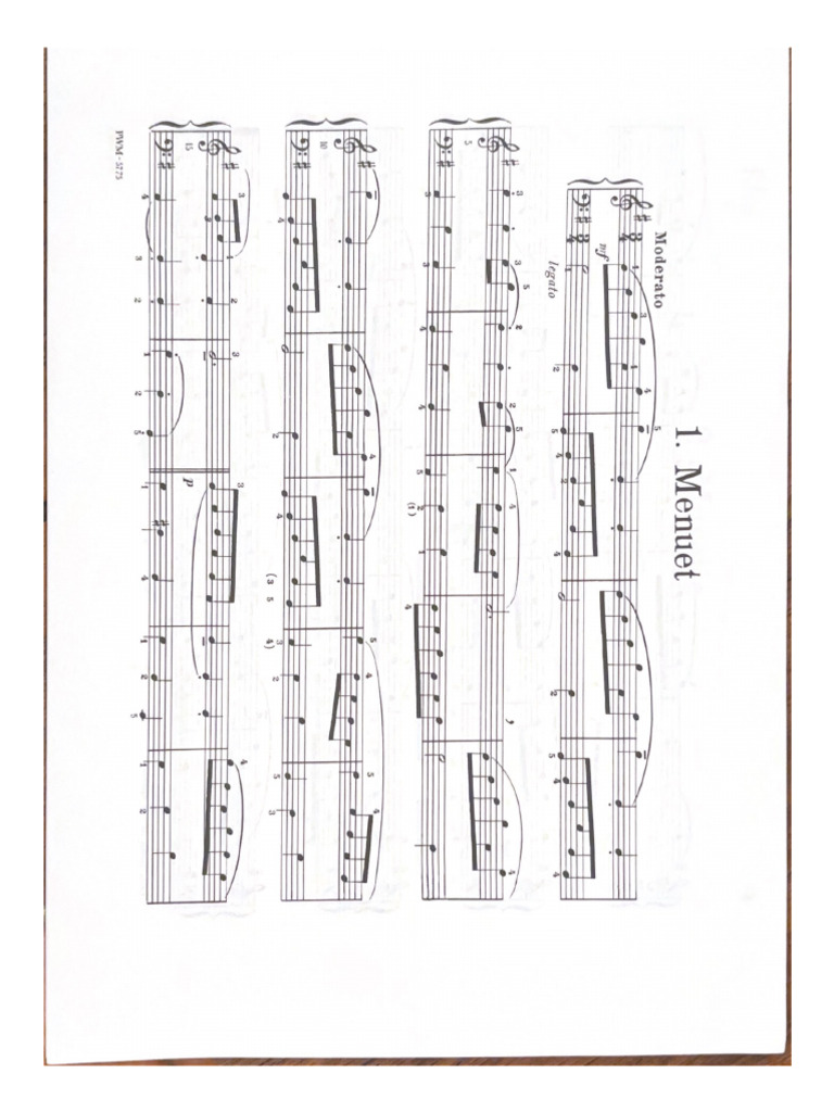 1 - Menuet | PDF