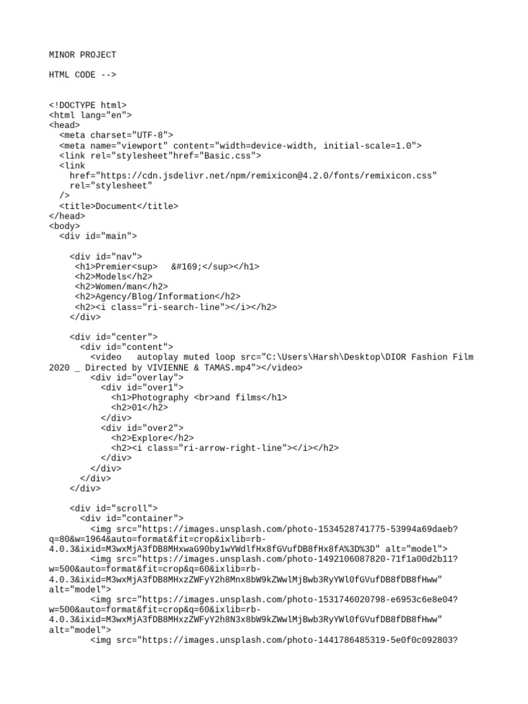 Minor Project | PDF | Writing | Typefaces
