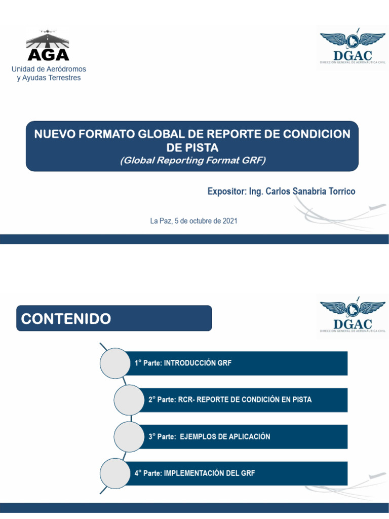 Implementación del GRF en Aeródromos | PDF | Pista | Aeropuerto